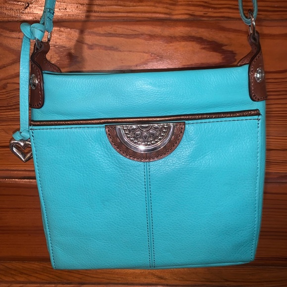 Brighton | Bags | Brighton Turquoise Western Leather Crossbody | Poshmark